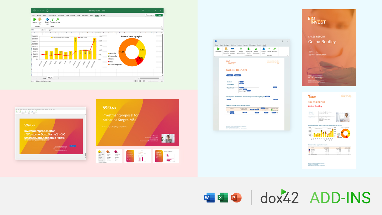 Automate Word, Excel and PowerPoint with the dox42 Enterprise Add-In
